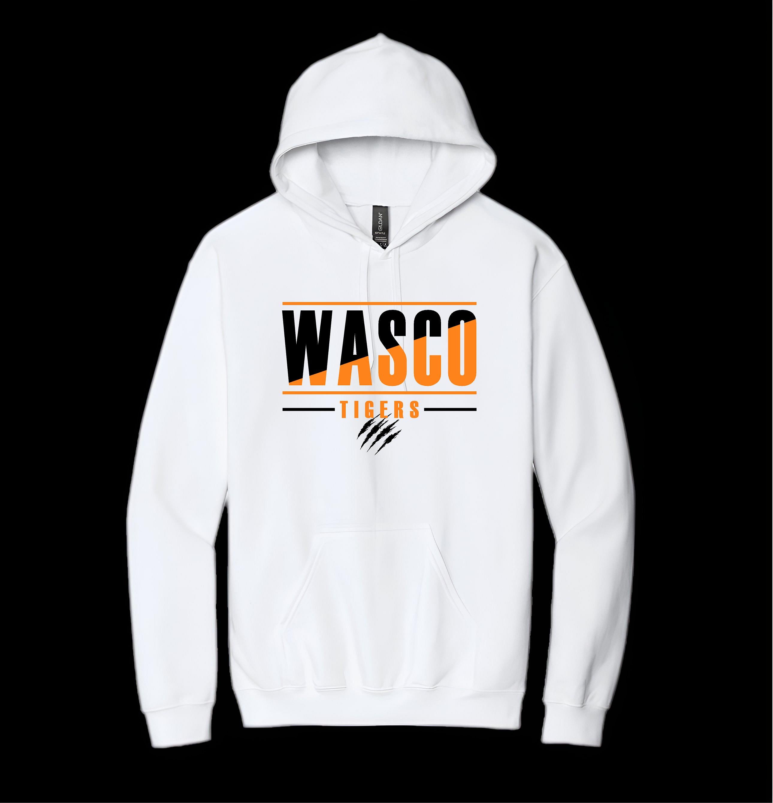 Wasco Hoodie White Wasco Tigers – Tekkerz.com